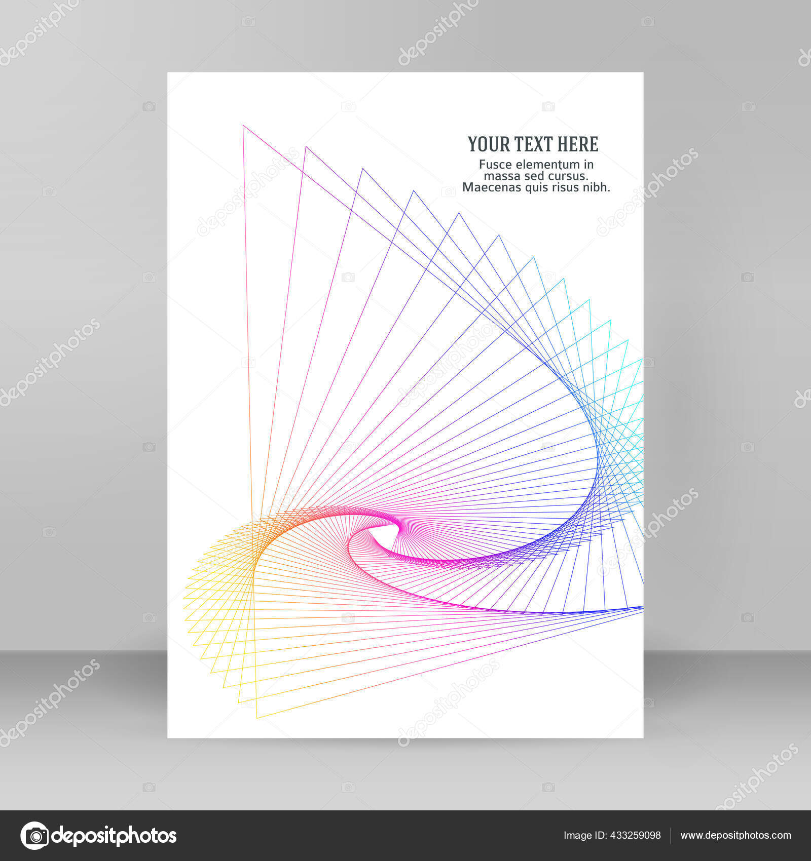 Design Elements Presentation Template Blank Rectangular Format Page ...