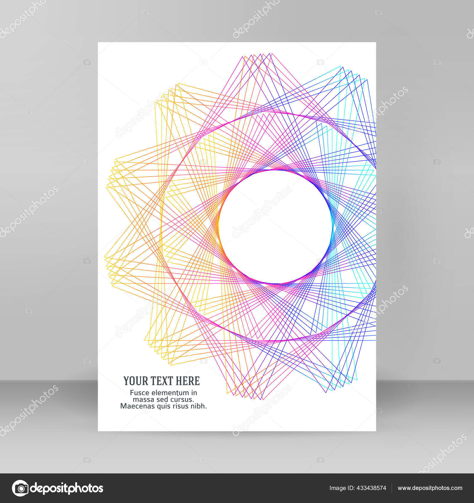 Design Elements Presentation Template Blank Rectangular Format Page ...