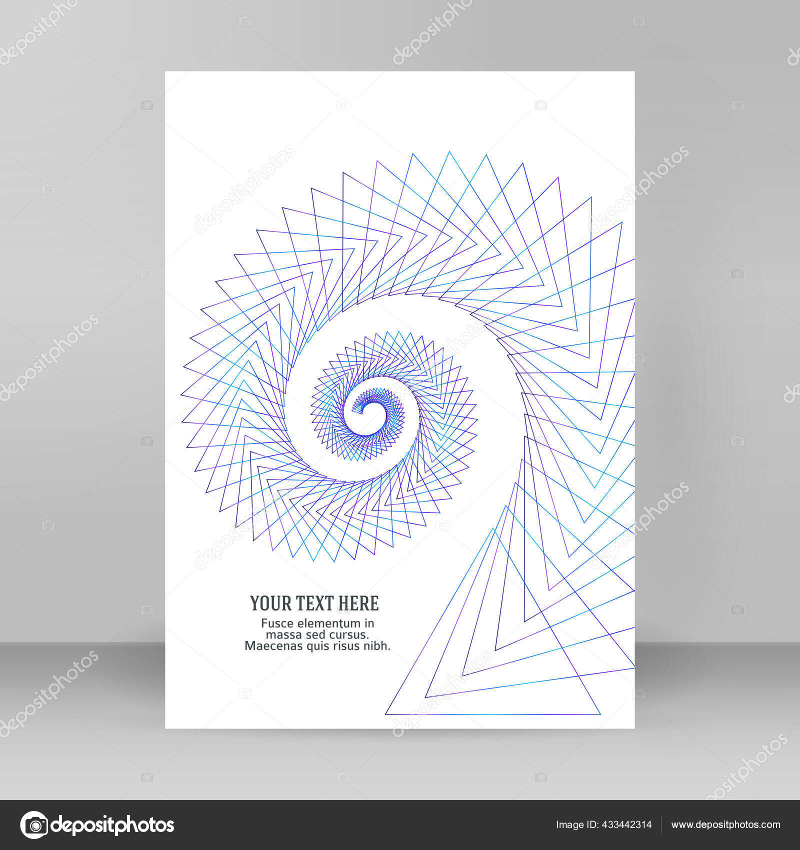 Design Elements Presentation Template Blank Rectangular Format Page ...