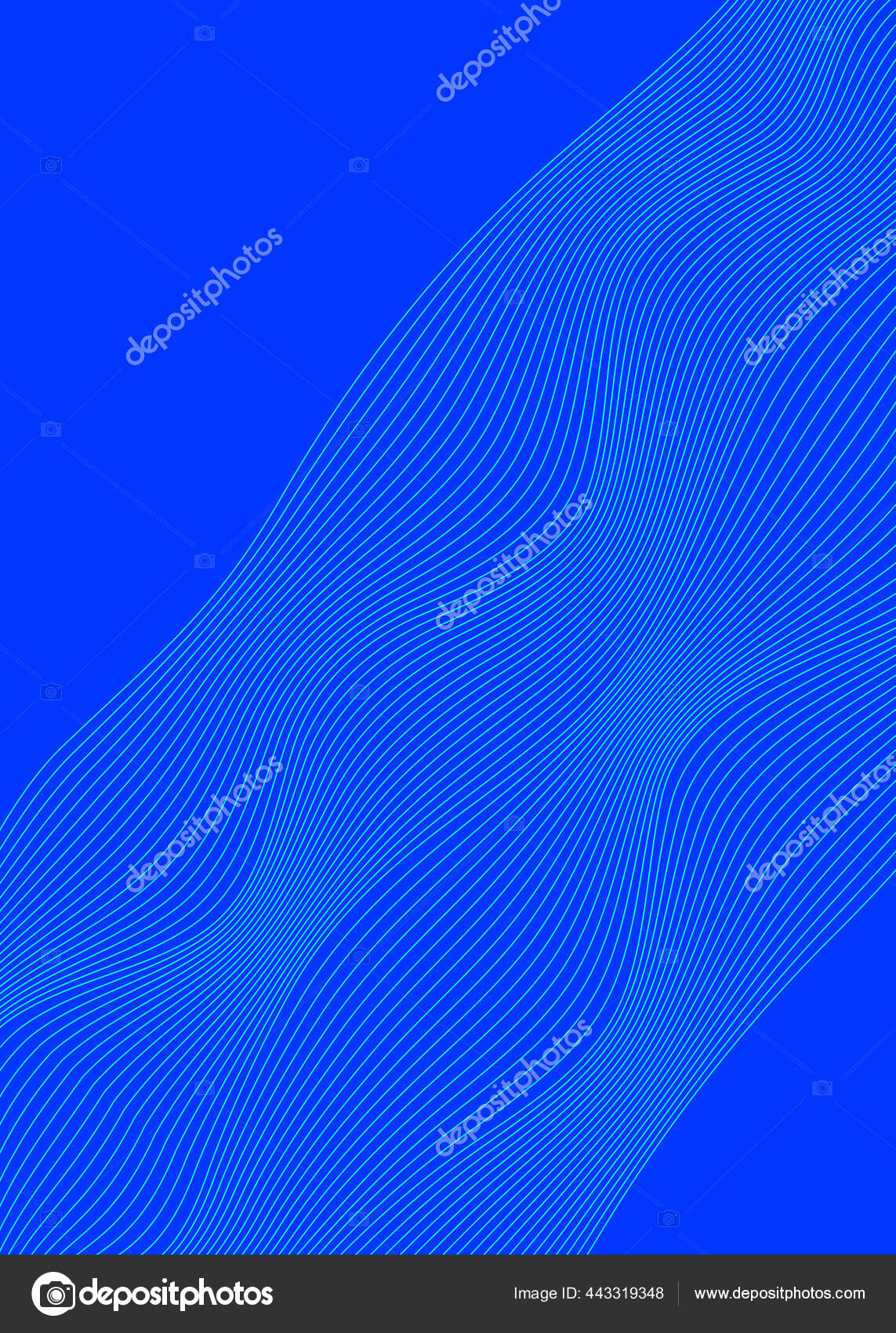 Blue Color Linear Background Design Elements Wave Many Gray Lines Stock ...