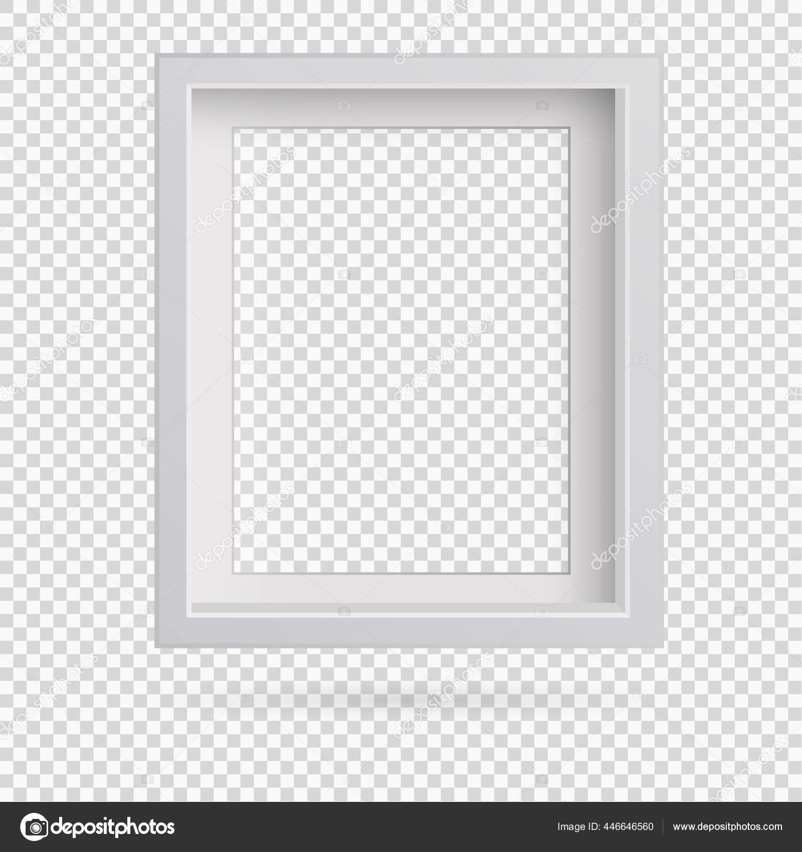 Presentation Rectangular Picture Frame Design Element Shadow ...