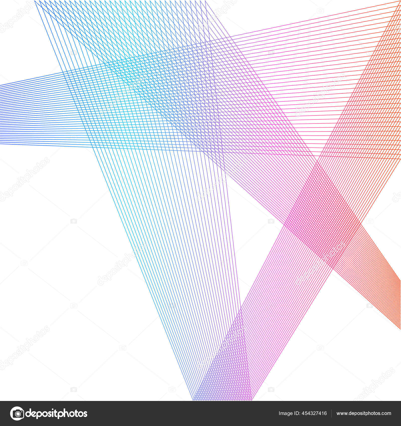 Design Element Curved Sharp Corners Wave Many Lines Abstract Vertical ...