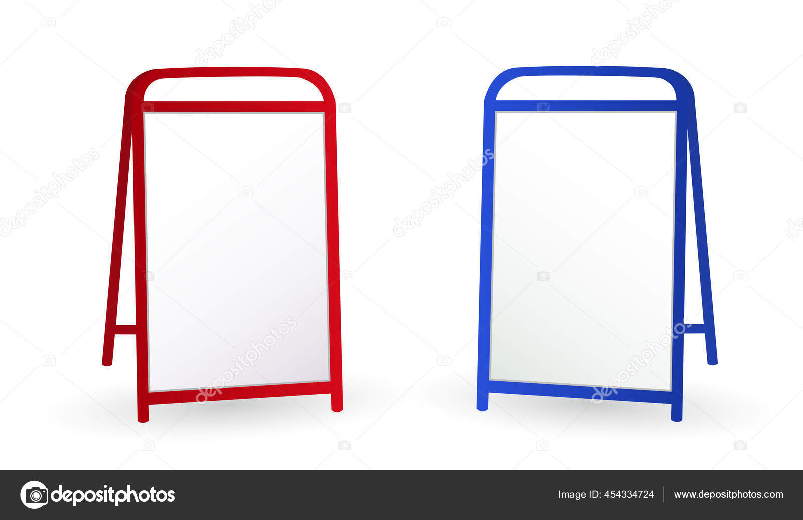 Render Advertising Construction Stand Isolated Clean White Background ...