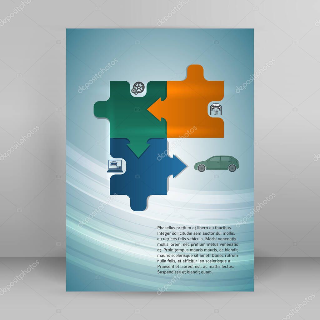 Elementos de dise o plantilla de presentaci n empresarial. Infograf as de estilo de ilustraci n ...