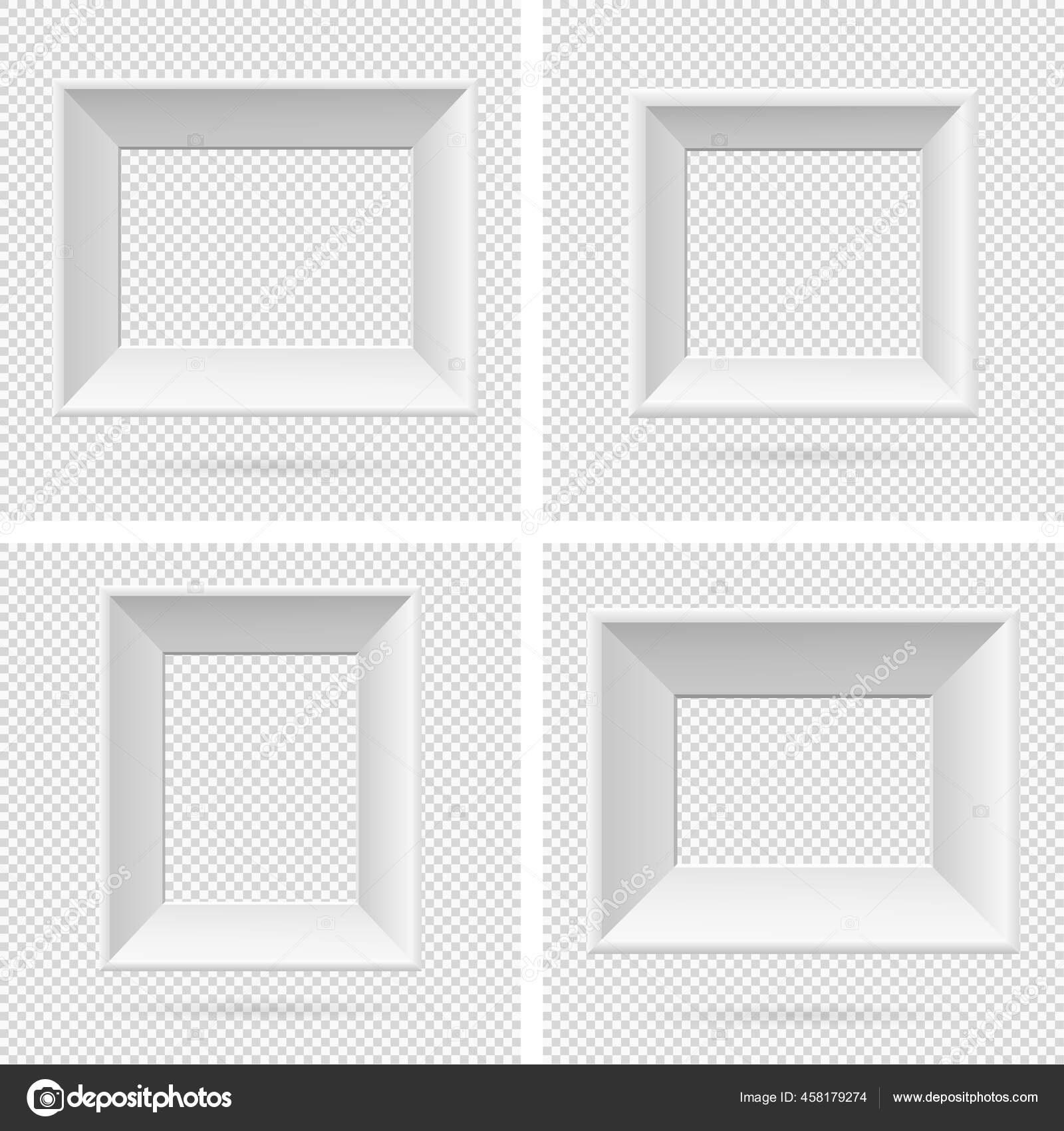 Presentation Rectangular Picture Frame Design Element Shadow ...