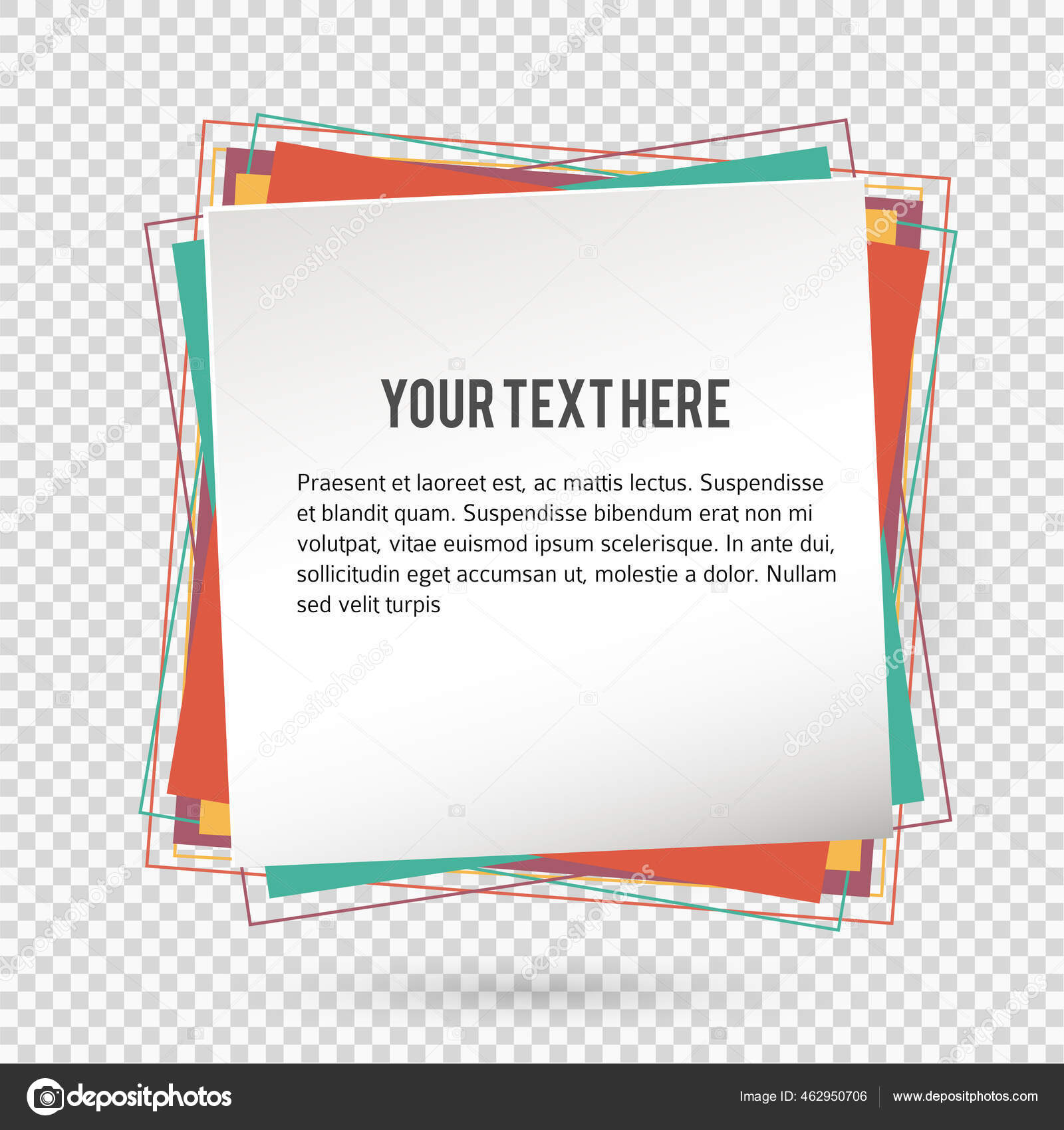Abstract Geometric Frame Border Background Design Elements Cover Page ...