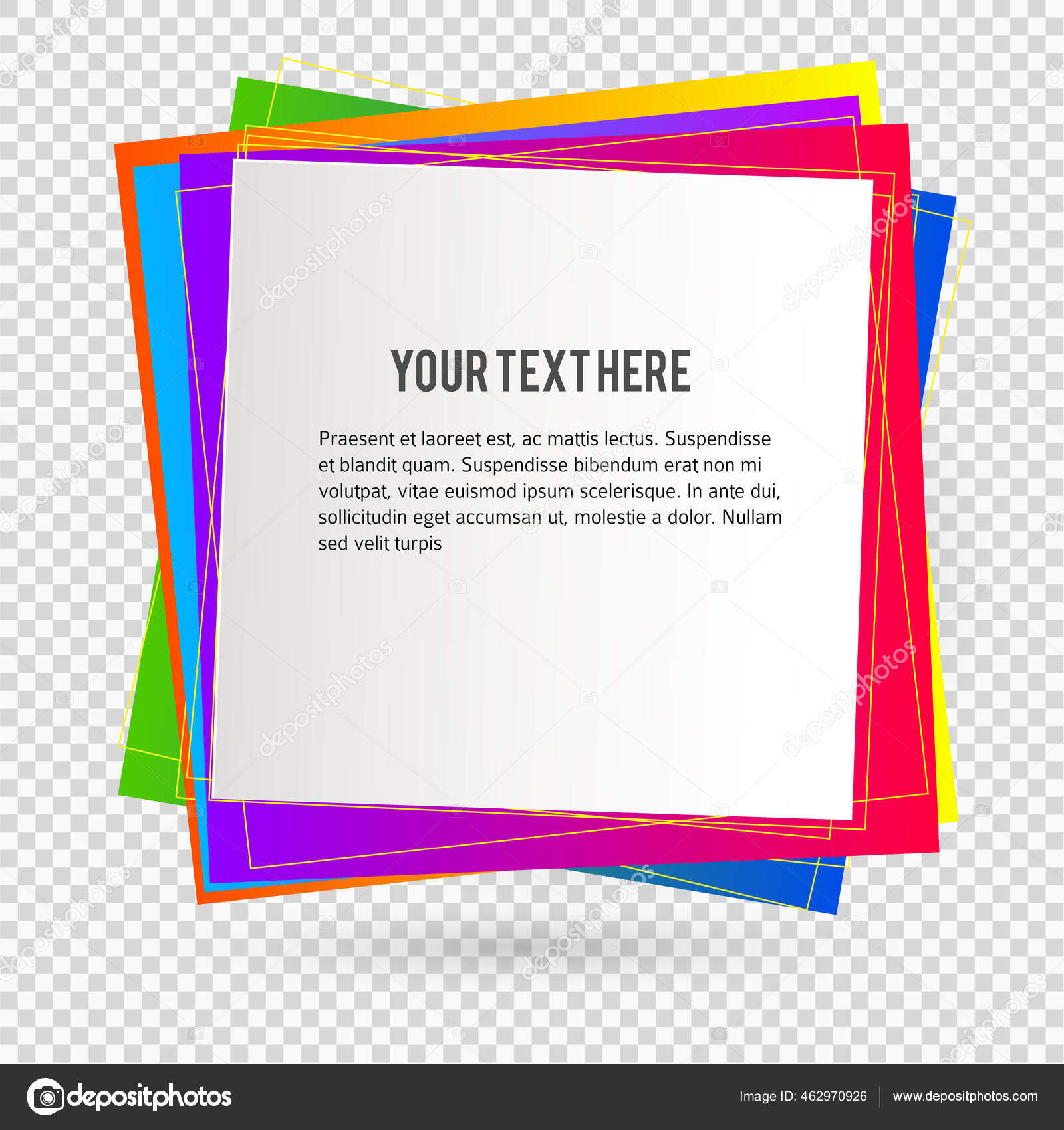 Abstract Geometric Frame Border Background Design Elements Cover Page ...