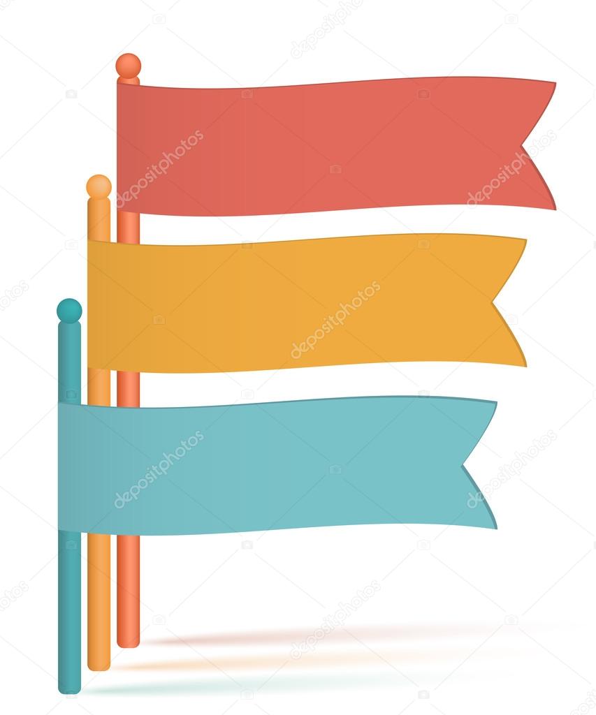 Infographics-flags-presentation-template-white-background Stock ...
