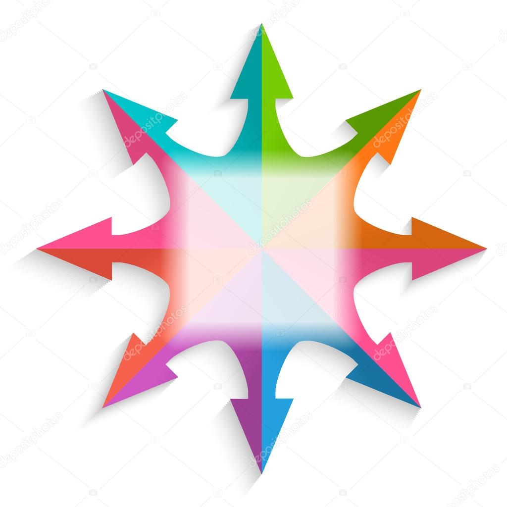 Design-element-white-background-compass-arrow Stock Vector Image by ...