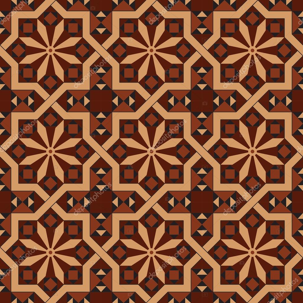Versi n vectorial del patr n de azulejos editable vintage sin costuras con motivos geom tricos y ...