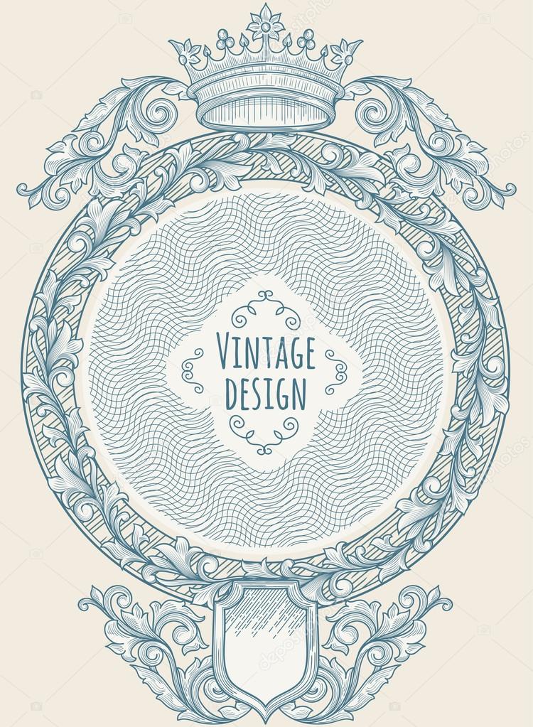 Vintage decorative design Stock Illustration by ©alex_scholar #109770308