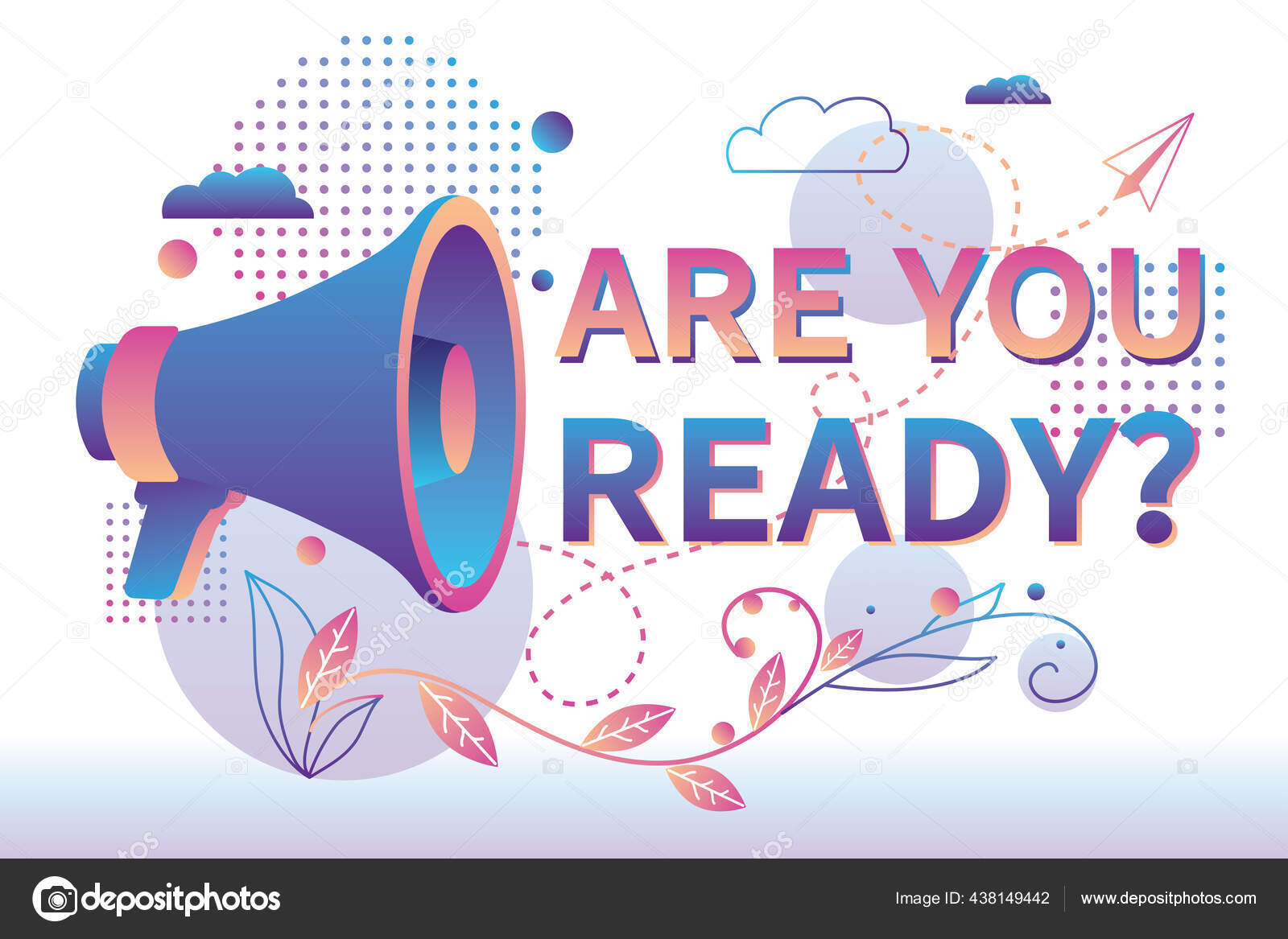 You Ready Trendy Poster Sign Megaphone Stock Vector by ©alex_scholar ... You Ready Trendy Poster Sign Megaphone Stock Vector by ©alex_scholar ...