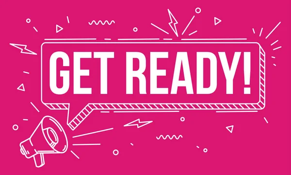 You Ready Sign Megaphone Stock Vector Image by ©alex_scholar #397713580