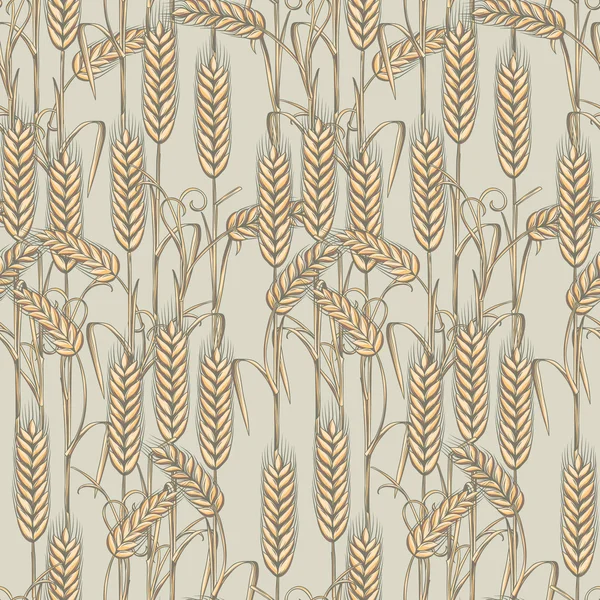 Seamless wheat pattern ⬇ Vector Image by © alex_scholar | Vector Stock ...