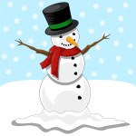 Snowman Face Frame Stock Photo by ©lenmdp 8137556