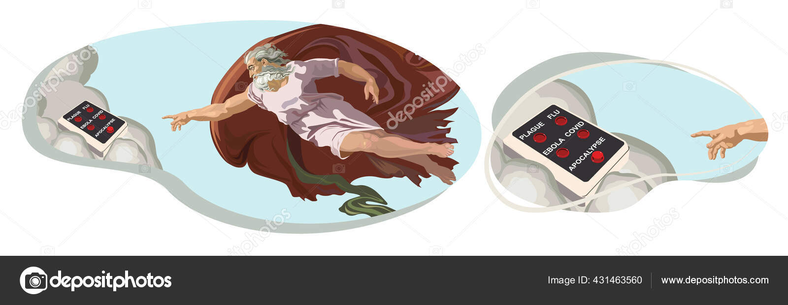 Creation Apocalypse Disease Control Panel Fantasy Based Fresco Creation ...