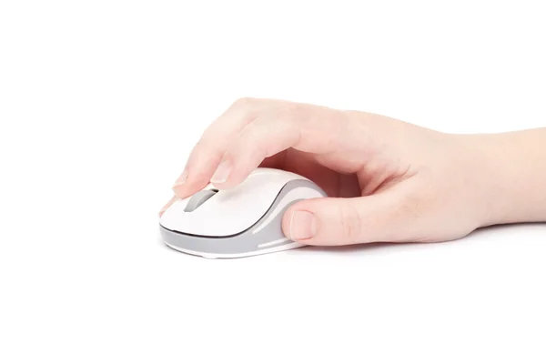 Hand holding wireless mouse Stock Photos, Royalty Free Hand holding ...