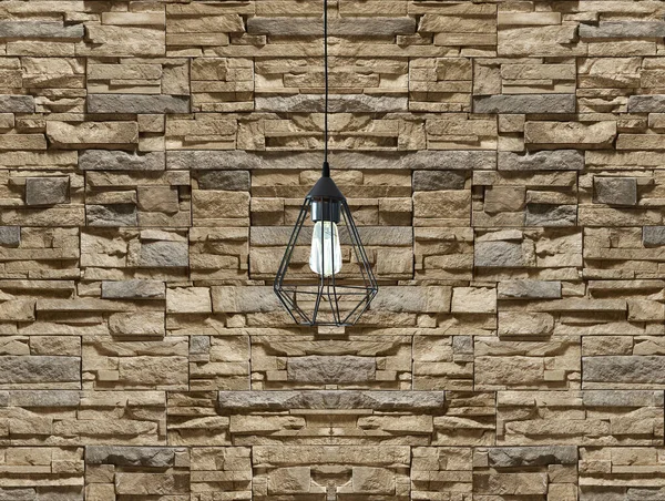 dark patterned home and office empty living room stone wall decorative ...