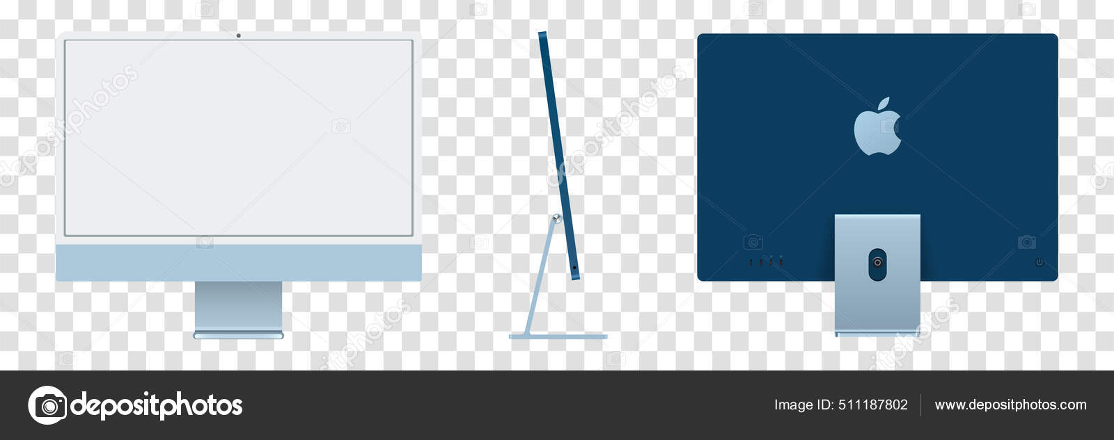 Imac Vector Image In Screen