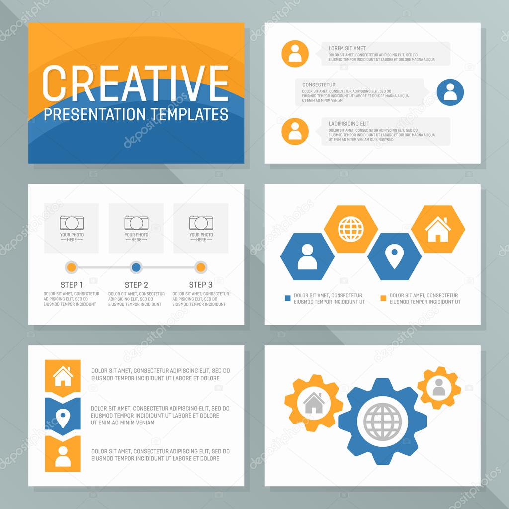 Diseño de fondo de diapositivas de plantilla de presentación de negocio ...