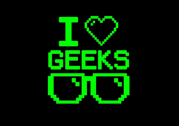 Geek is chic screen — Stock Vector © drubanick #62129849