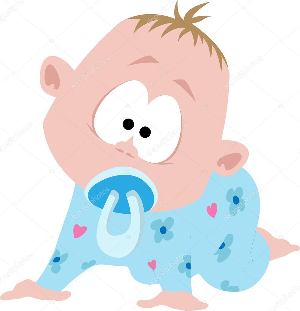 Cute little baby — Stock Vector © Norberthos #63630063