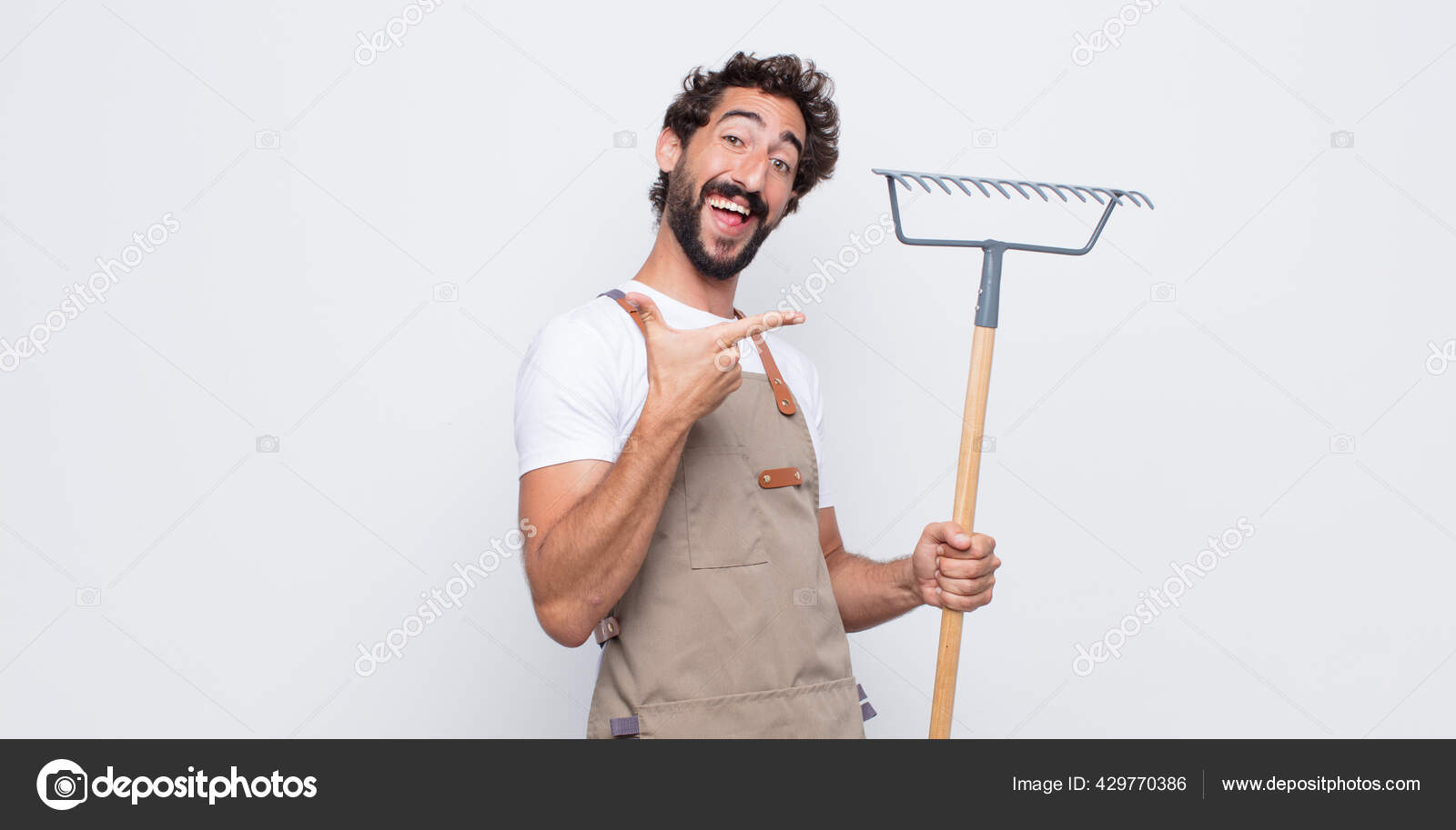 Young Man Feeling Happy Friendly Positive Smiling Making Portrait Photo ...