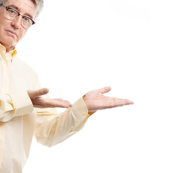 Senior cool man show sign Stock Photo by ©kues 62168189