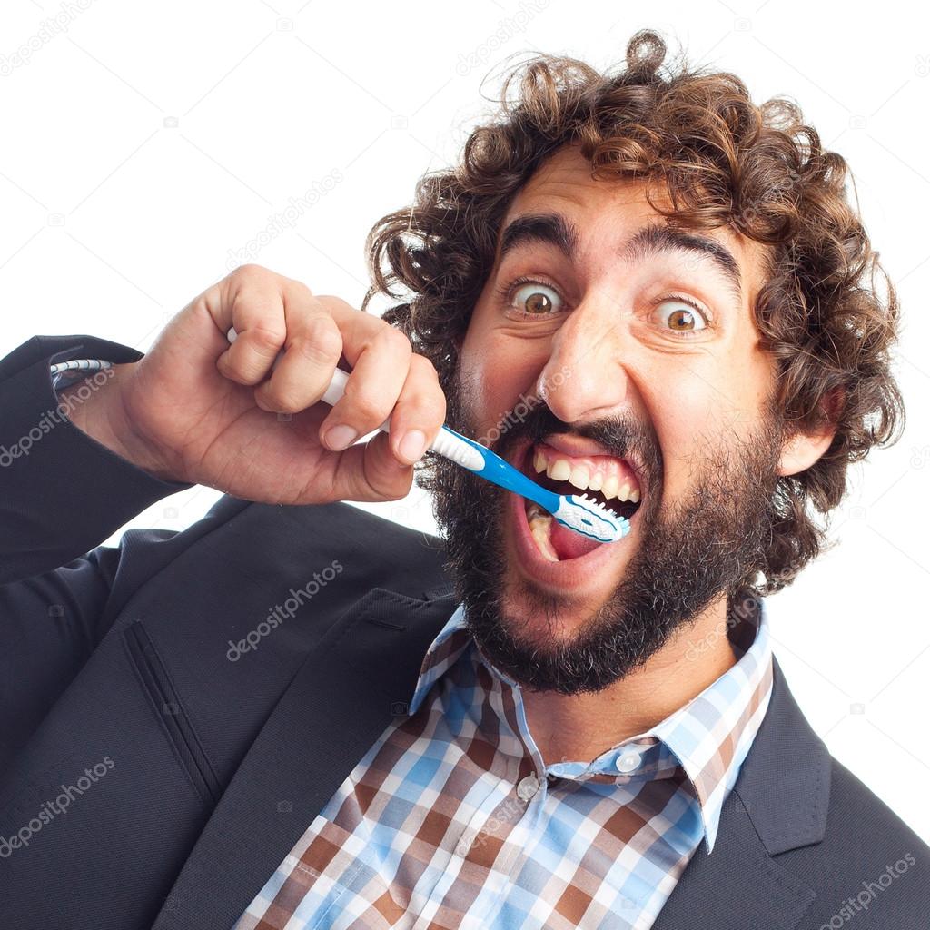 Young crazy man Stock Photo by ©kues 62167609