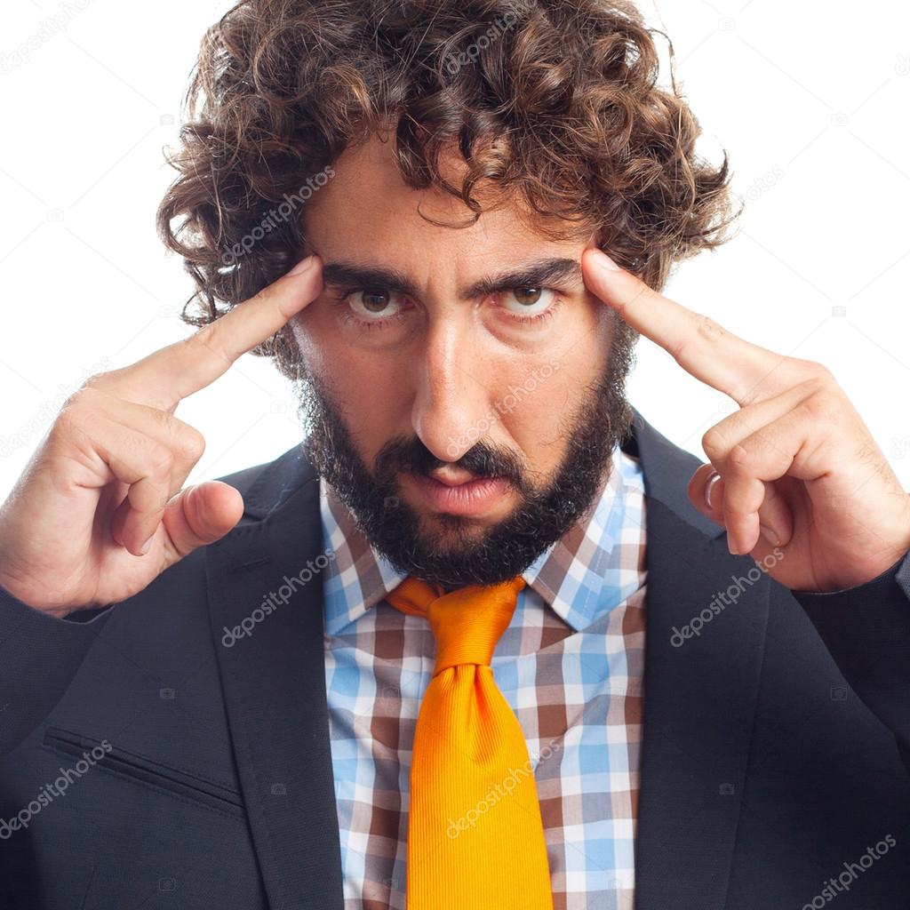 Young crazy man — Stock Photo © kues #62168375