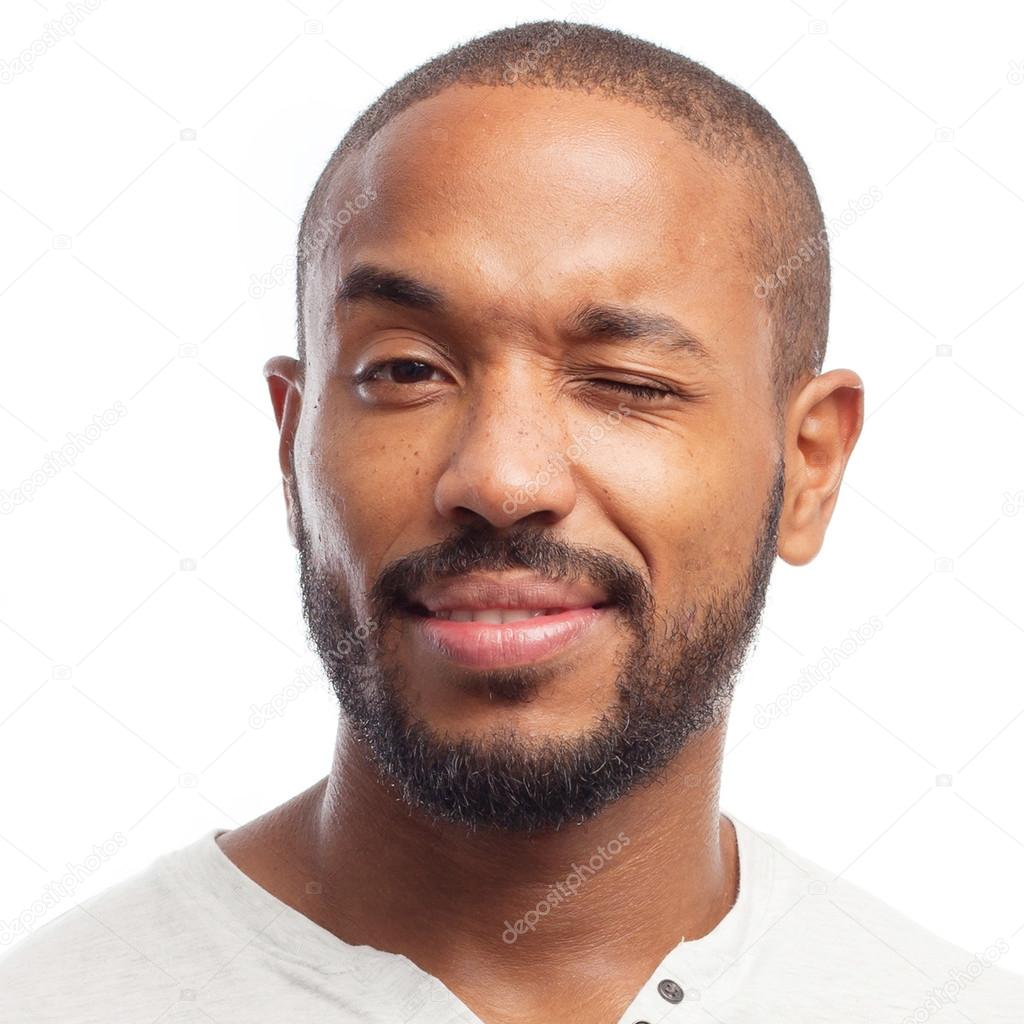 若いクールな黒人男性ウインク サイン — ストック写真 © kues #62169371