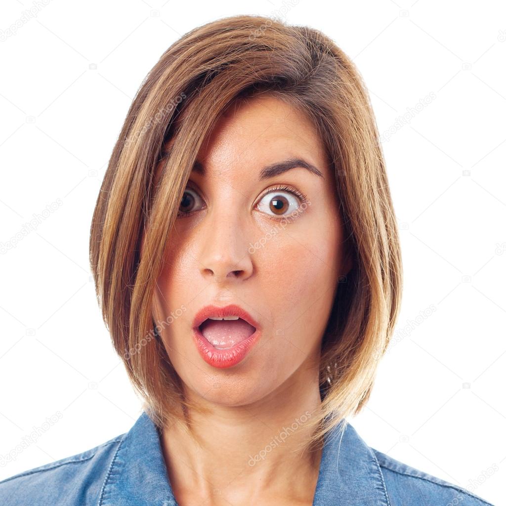 Young cool woman surprised Stock Photo by ©kues 62170255