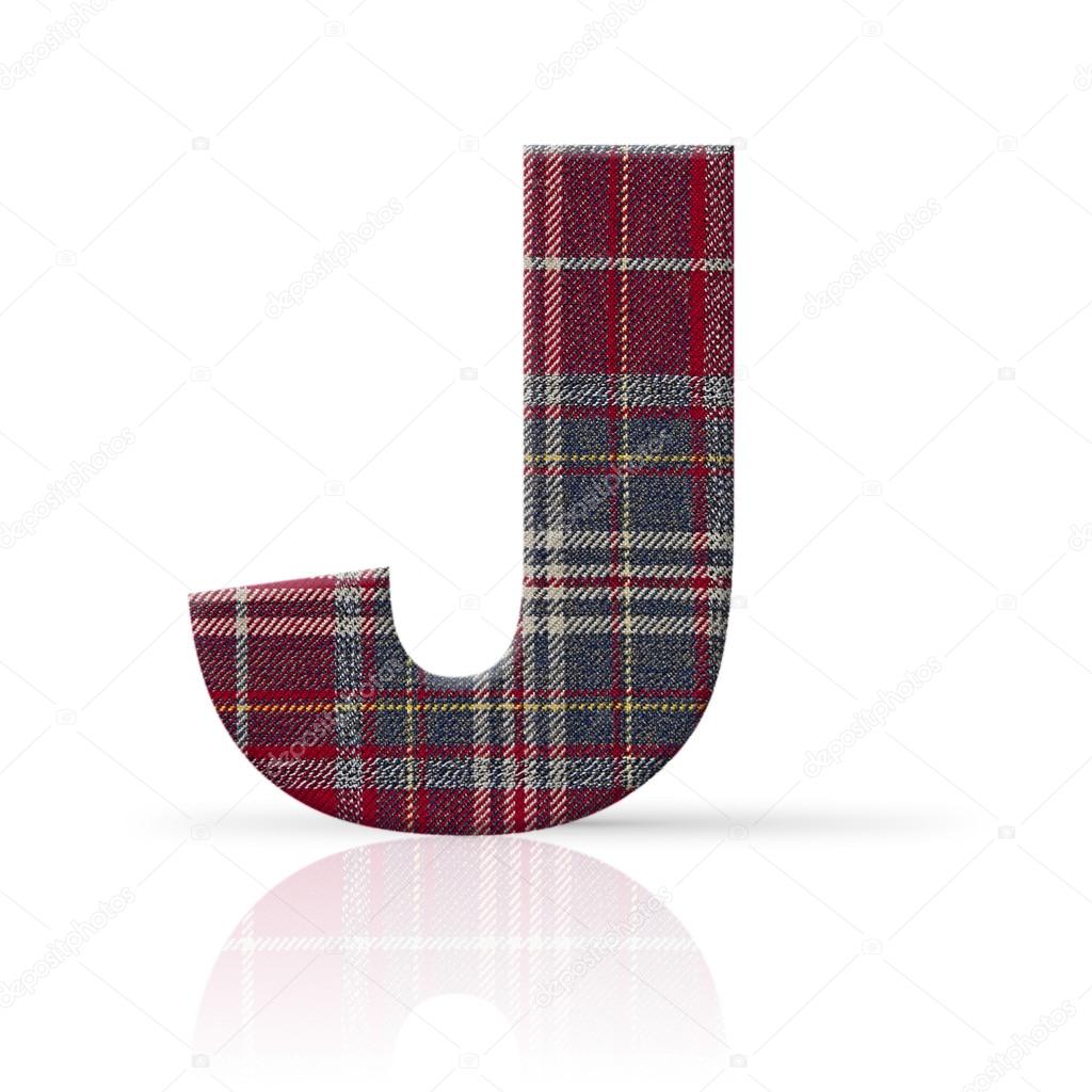 J letter plaid fabric texture — Stock Photo © kues #62227399