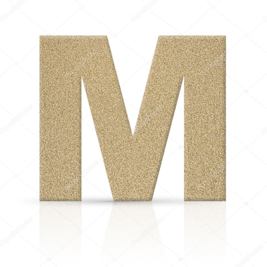M sand letter texture Stock Photo by ©kues 62228017