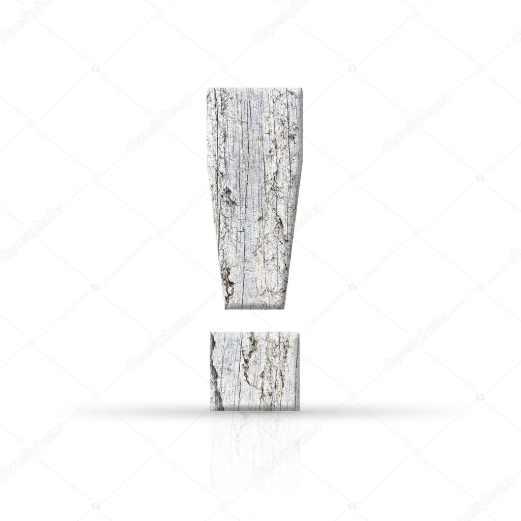 Exclamation mark white wood texture Stock Photo by ©kues 62228249