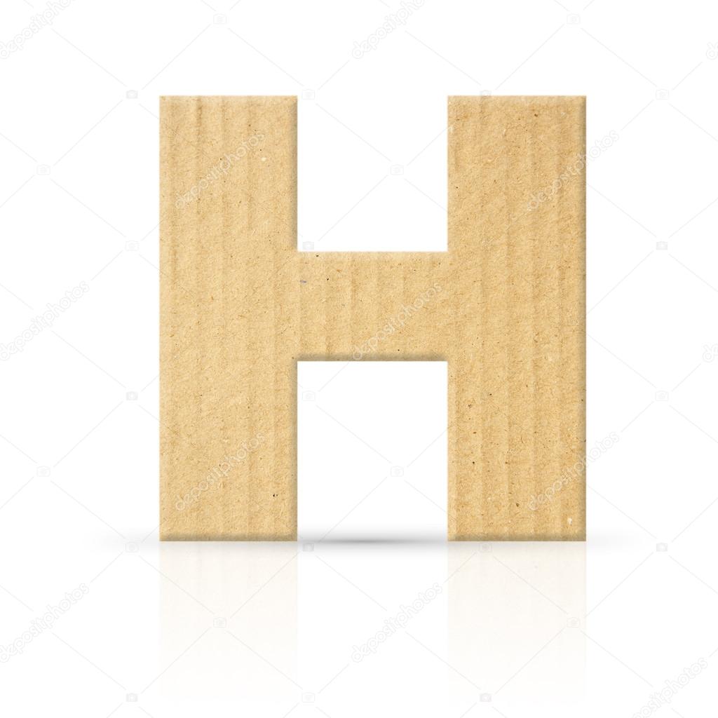 H letter cardboard texture Stock Photo by ©kues 62228755