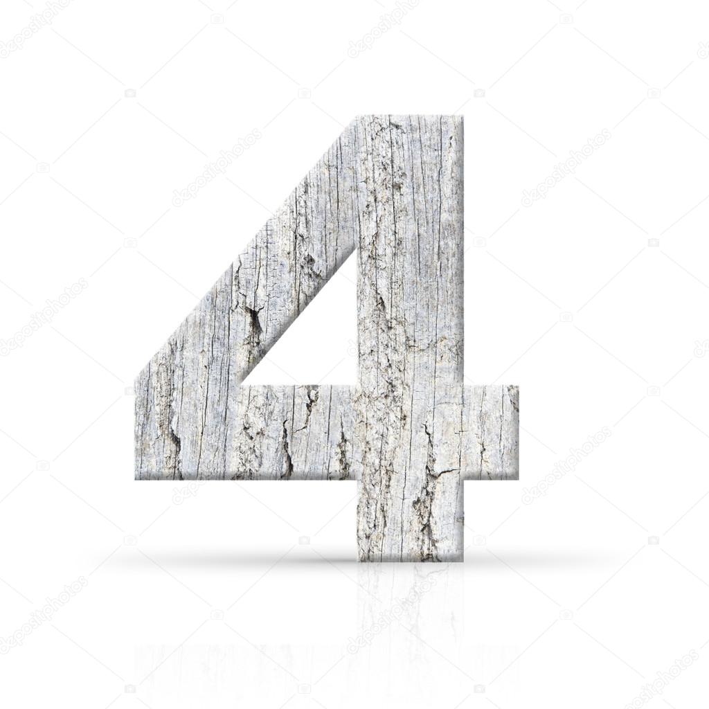 Four number white wood texture — Stock Photo © kues #62229087