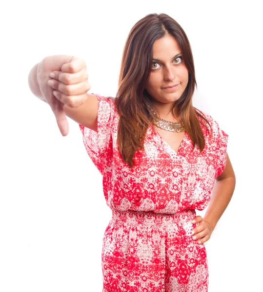 Young girl loser gesture Stock Photo by ©kues 66046981