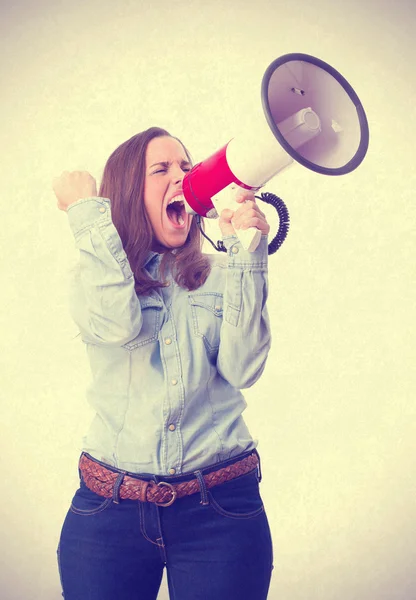 Young girl shouting Stock Photos, Royalty Free Young girl shouting ...