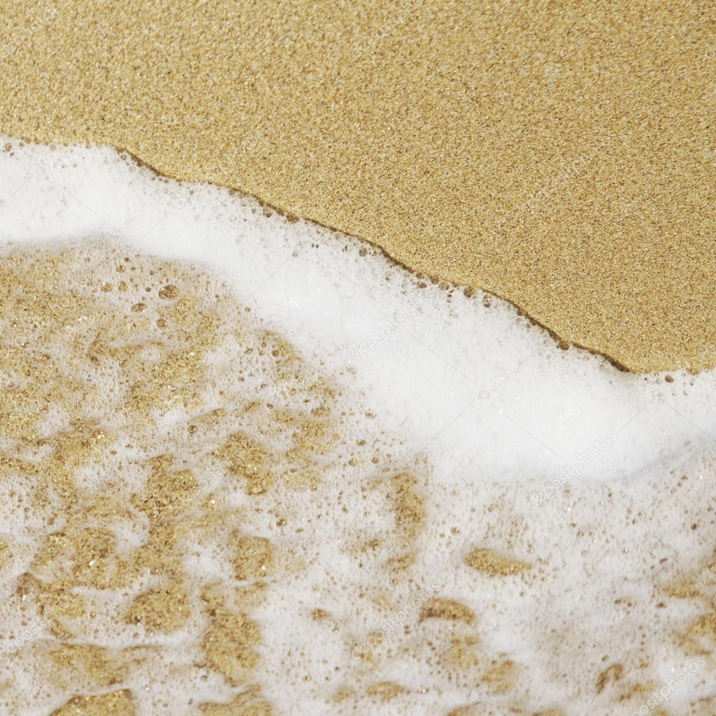 strand zand en zee water — Stockfoto © kues #67569007