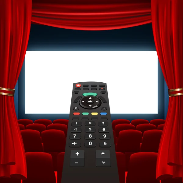 Dibujos animados en la pantalla de cine Vector de stock por ©kues 67607871