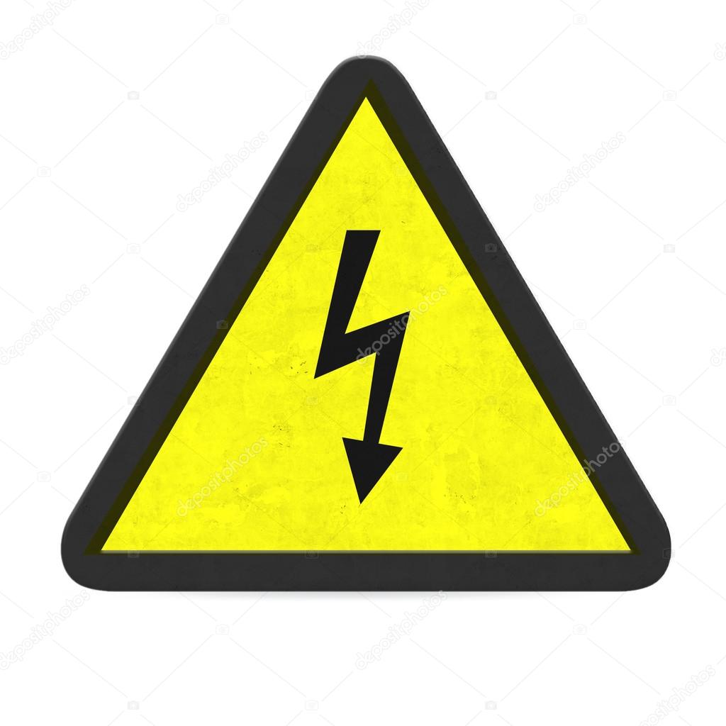 Danger of electrocution sign — Stock Photo © kues #68393455