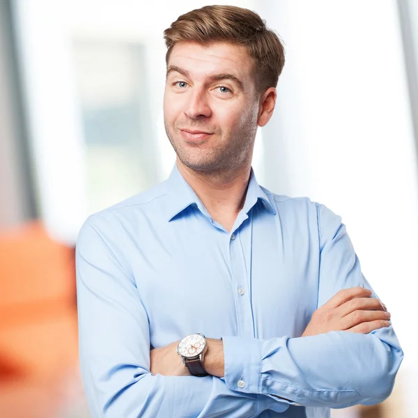 Blond satisfied man Stock Photos, Royalty Free Blond satisfied man ...