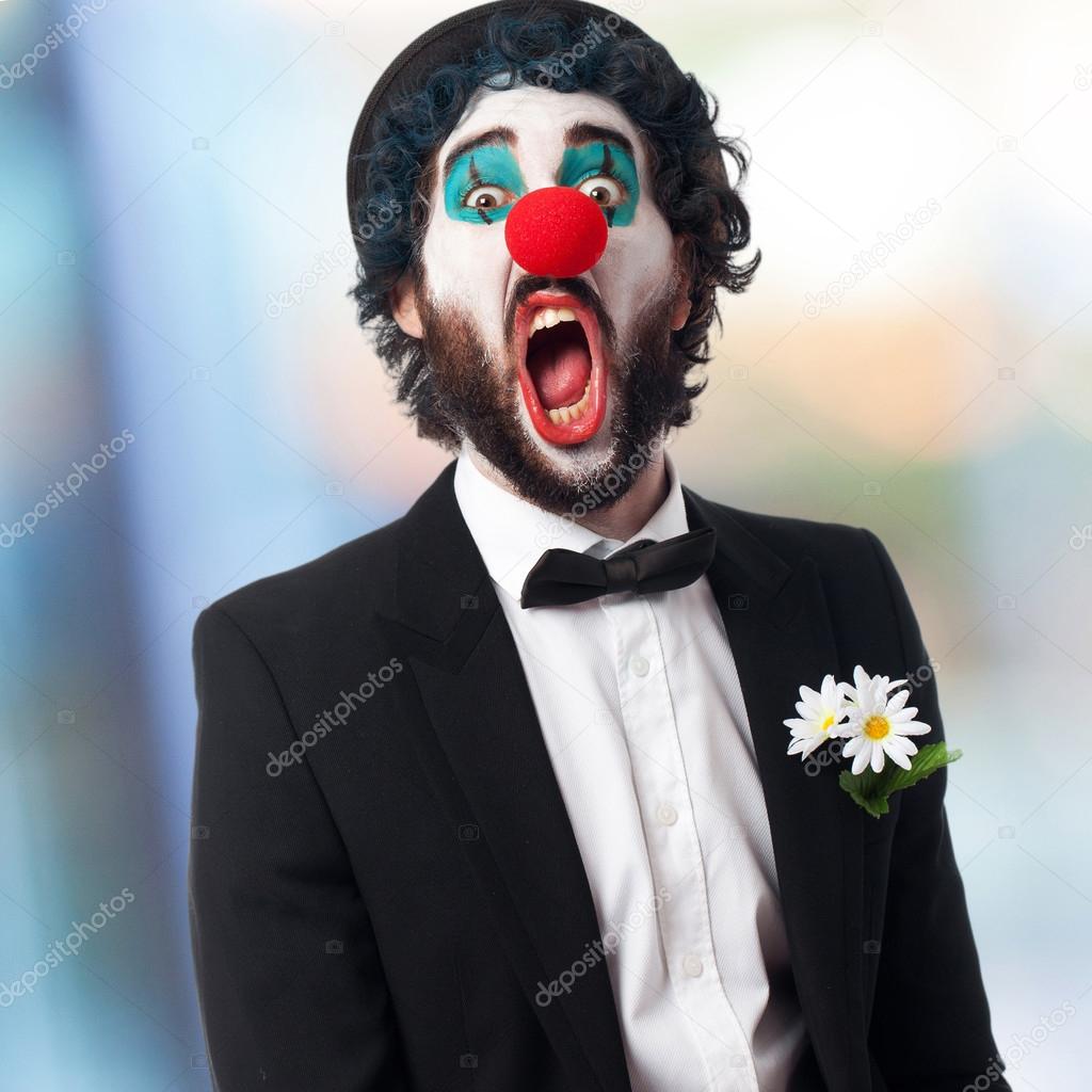 Clown in a party — Stock Photo © kues #72244217