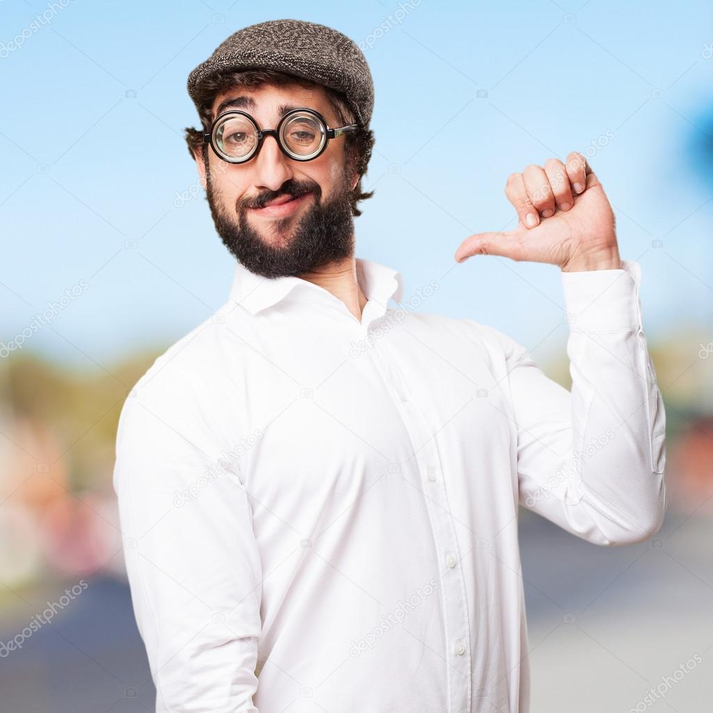 Crazy proud fool man — Stock Photo © kues #72244479