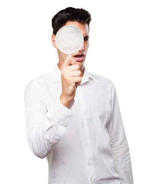 Persona con lupa fotos de stock, imágenes de Persona con lupa sin ...