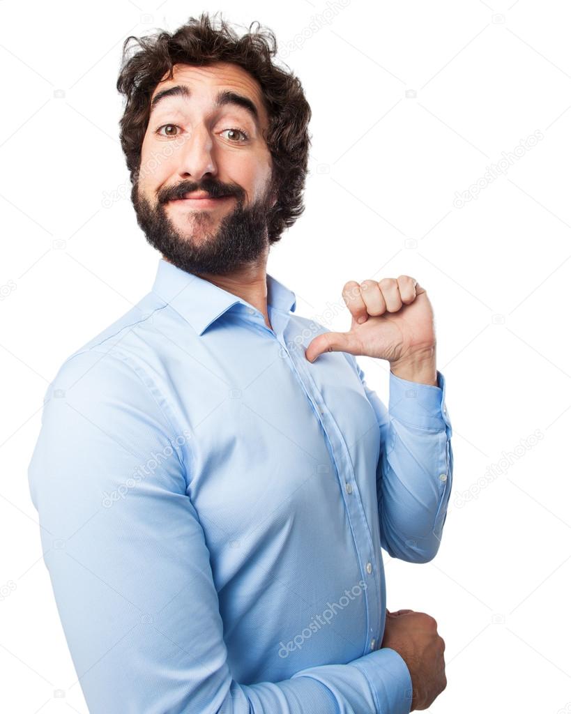 Proud young man confident pose — Stock Photo © kues #83301122 Proud young man confident pose — Stock Photo © kues #83301122