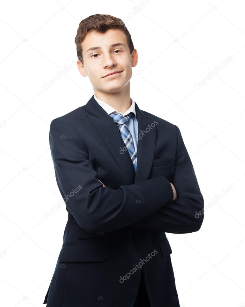Proud young man smiling — Stock Photo © kues #89025778
