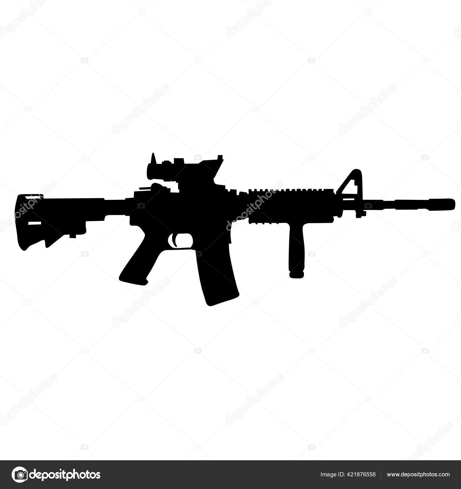 M4 Gun Silhouette