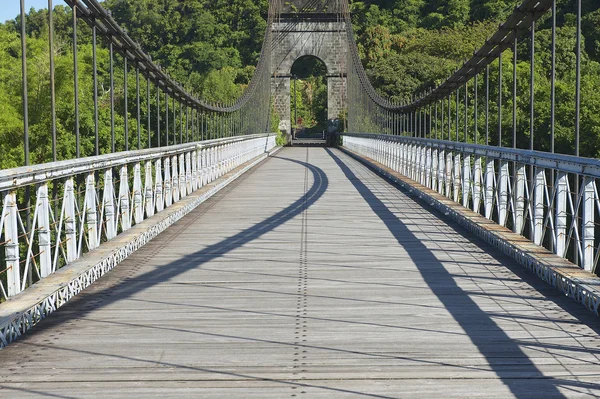 Old suspension Bridge in Pont Des Anglais, St. Anne, Reunion Island ...